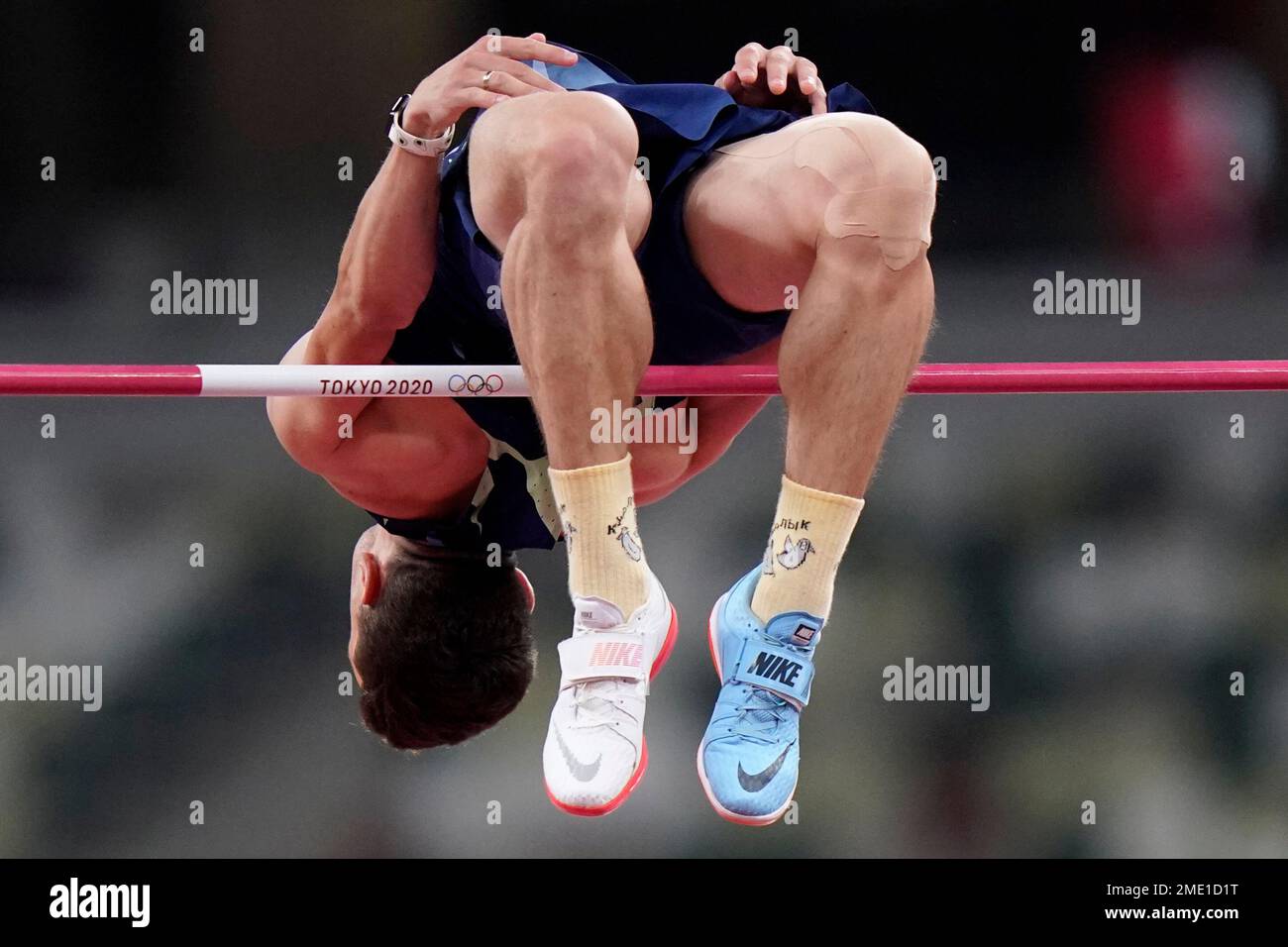 Ilya Ivanyuk, of the Russian Olympic Committee, competes in the final ...