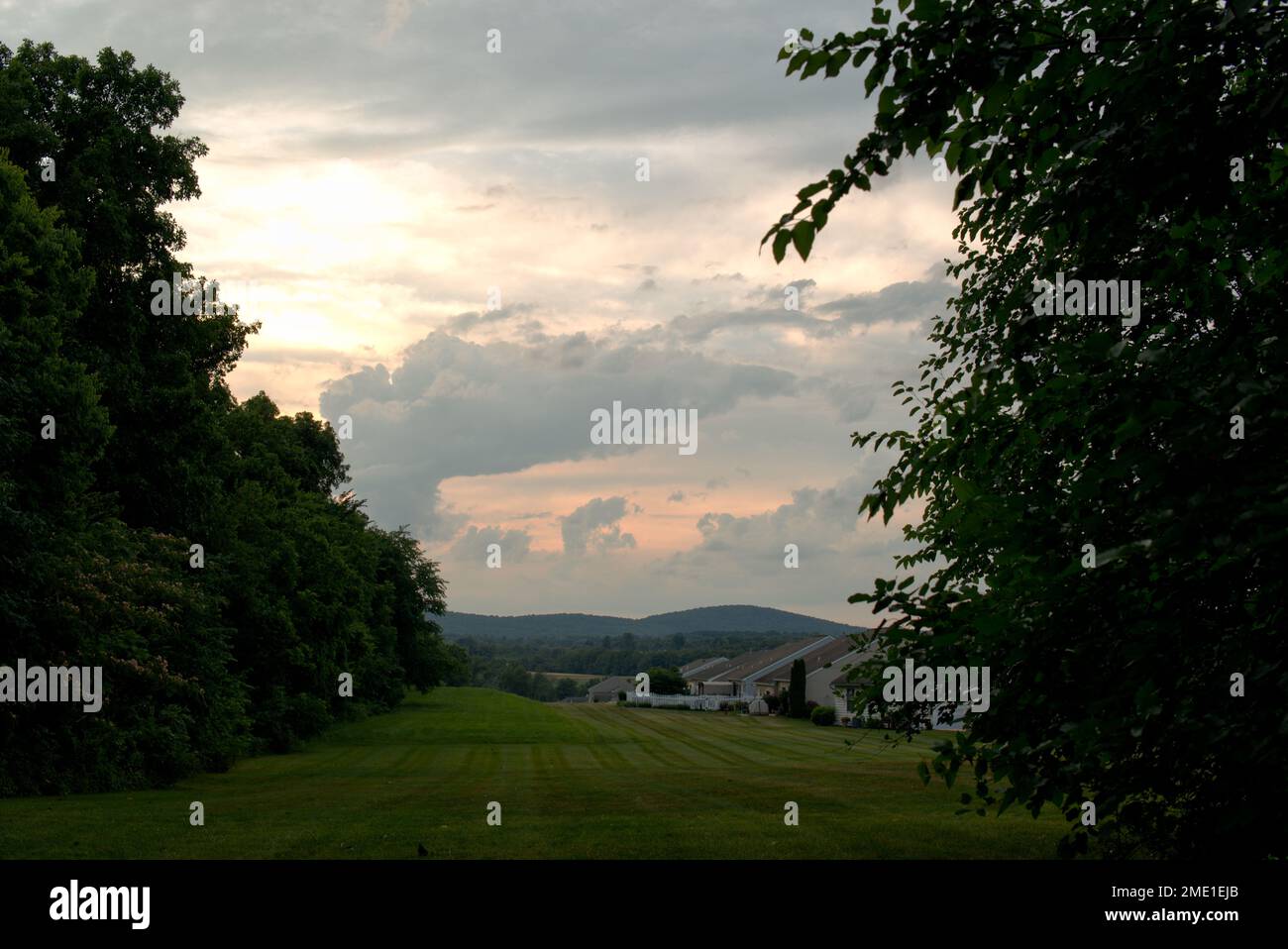 Colorful sunset in Pennsylvania Stock Photo - Alamy