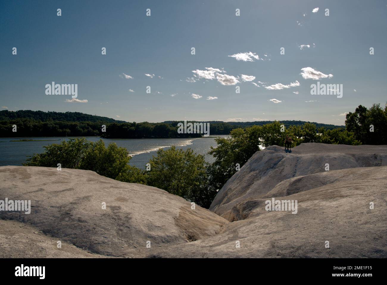 View from the White Cliffs of Conoy along the Susquehanna River in ...