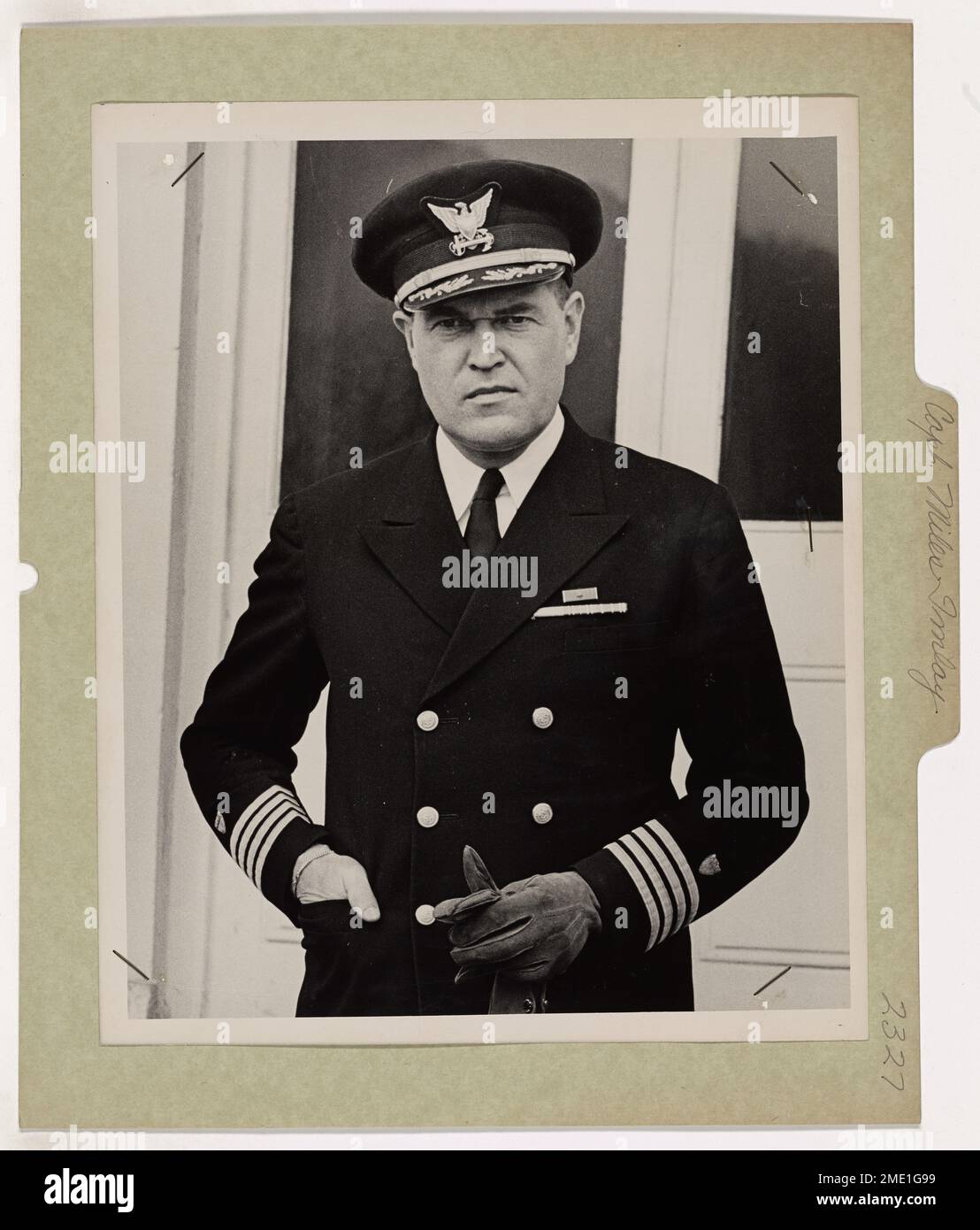 Coast Guard Captain Miles H. Imlay, commander of an LCI (L) Flotilla ...