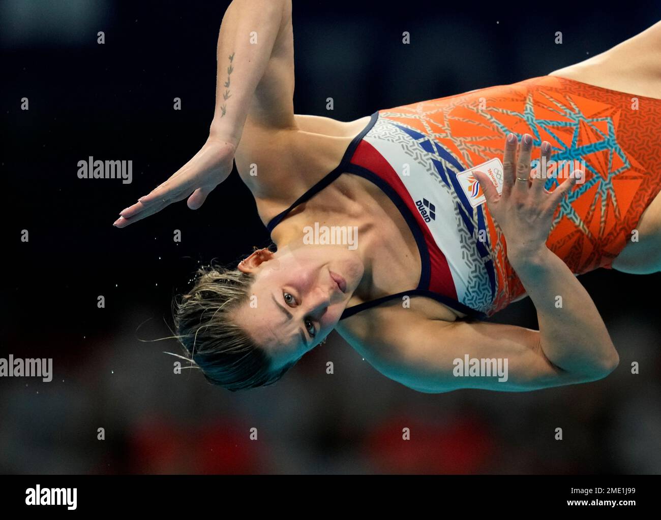 Inge Jansen of Netherlands competes in women's diving 3m springboard ...
