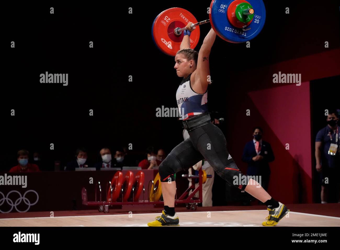 Emily Victoria Godley of Britain competes in the women's 76kg ...