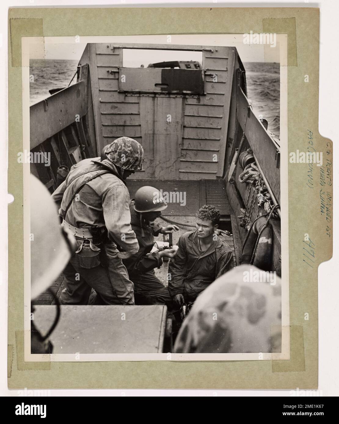 Coast Guard Treats Wounded At Iheya Shima. Coast Guard Treats Wounded ...