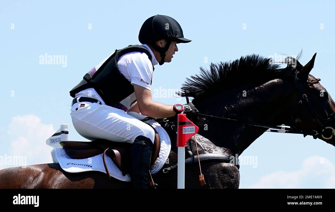 Germany's Michael Jung, riding Chipmunk FRH, during the equestrian ...