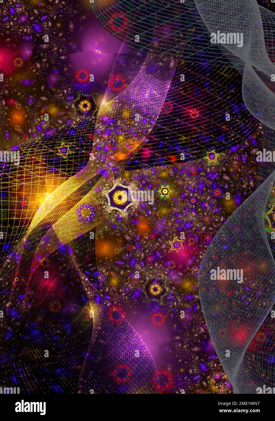 DIGITAL ART: Secrets Behind Curtains Stock Photo - Alamy