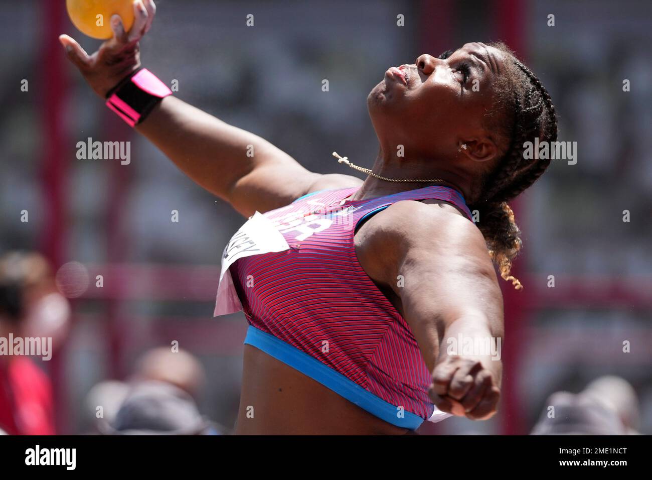 Jessica Ramsey, of United States, competes in the final of the women's ...