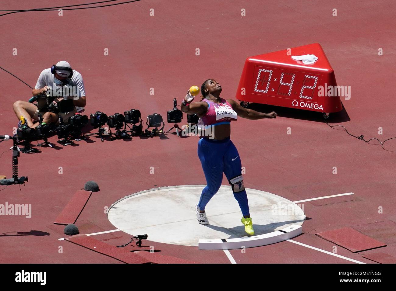 Jessica Ramsey, of United States, competes during the finals of the ...