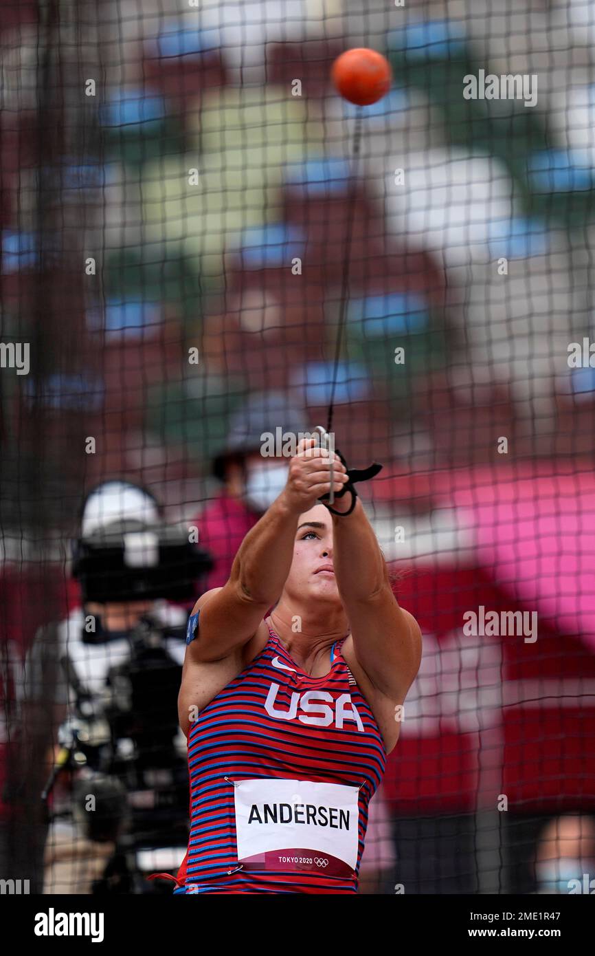 Brooke Andersen, of the United States, competes in the qualification ...