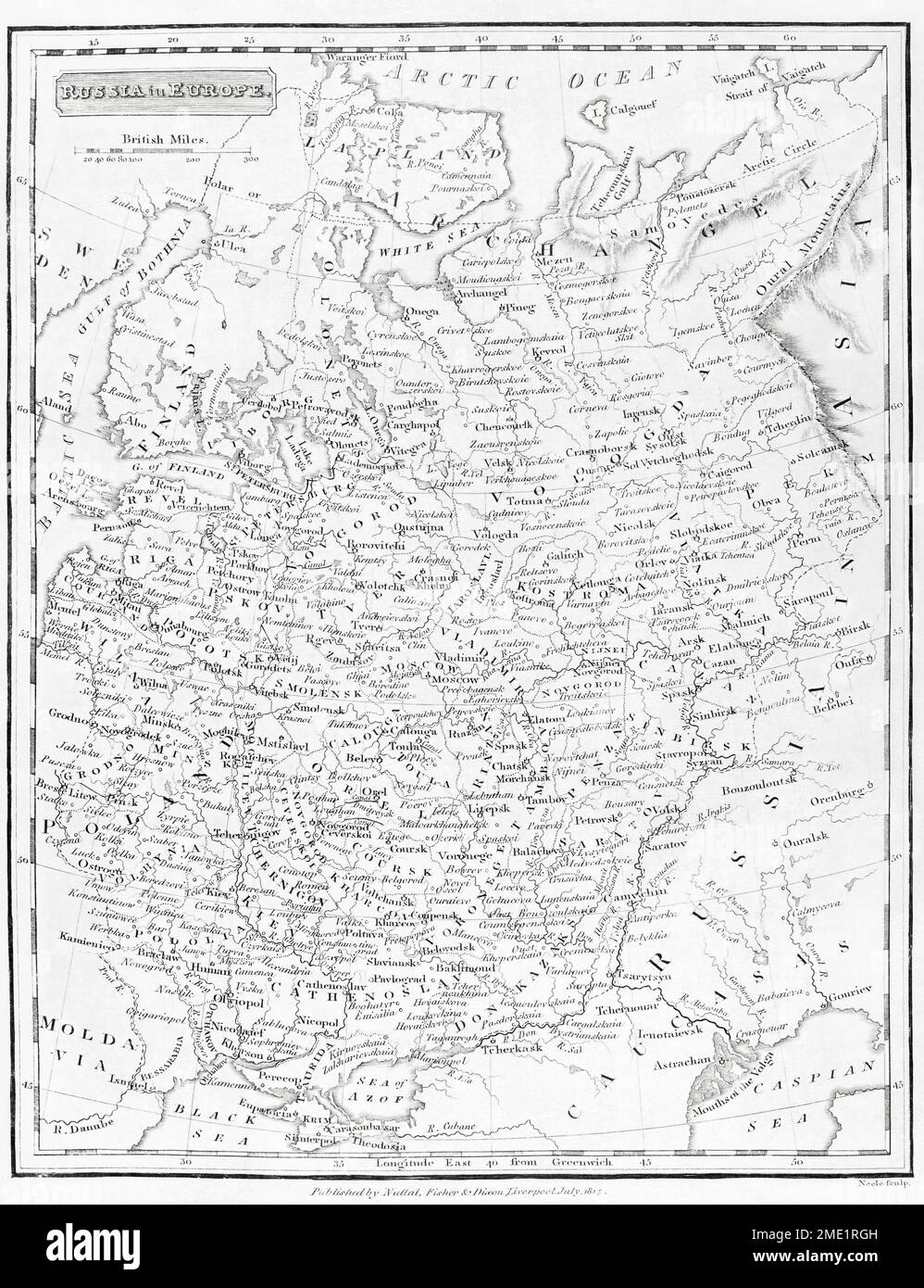 1800s map of russia hi-res stock photography and images - Alamy