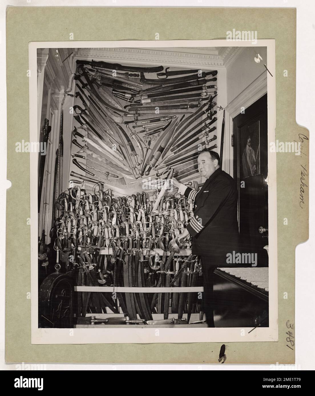 Some of Coast Guard Officer's 1,000 Swords. Captain H. N. Perham ...