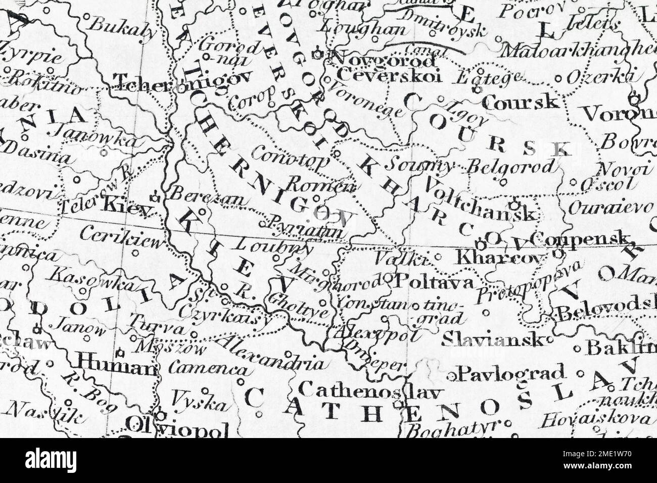 1814 map of russia in europe hi-res stock photography and images - Alamy