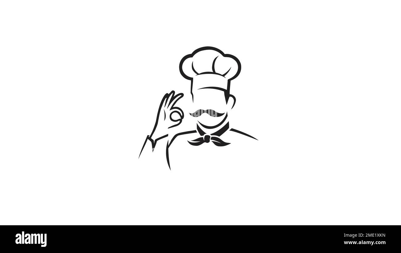 Creative Chef Person Abstract illustration Logo Design Vector Stock ...