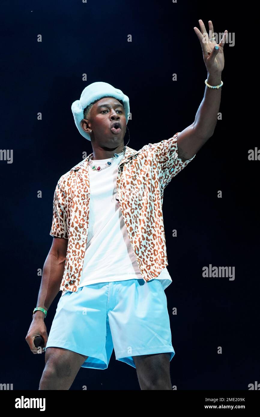 Tyler, The Creator performs on day two of the Lollapalooza music ...