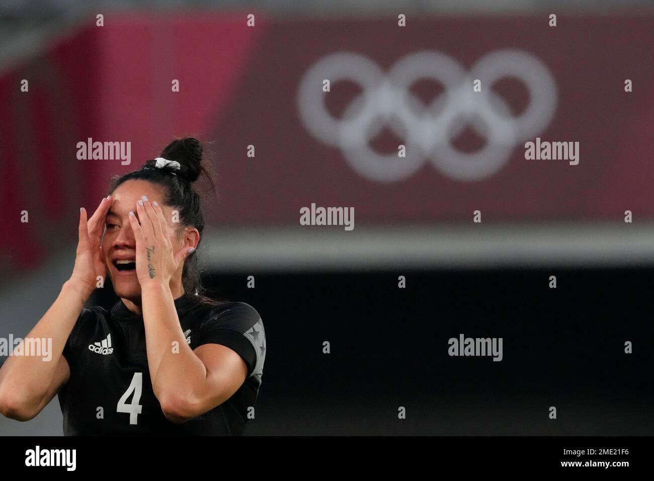 New Zealand's Shiray Kaka reacts as New Zealand defeats France in the ...