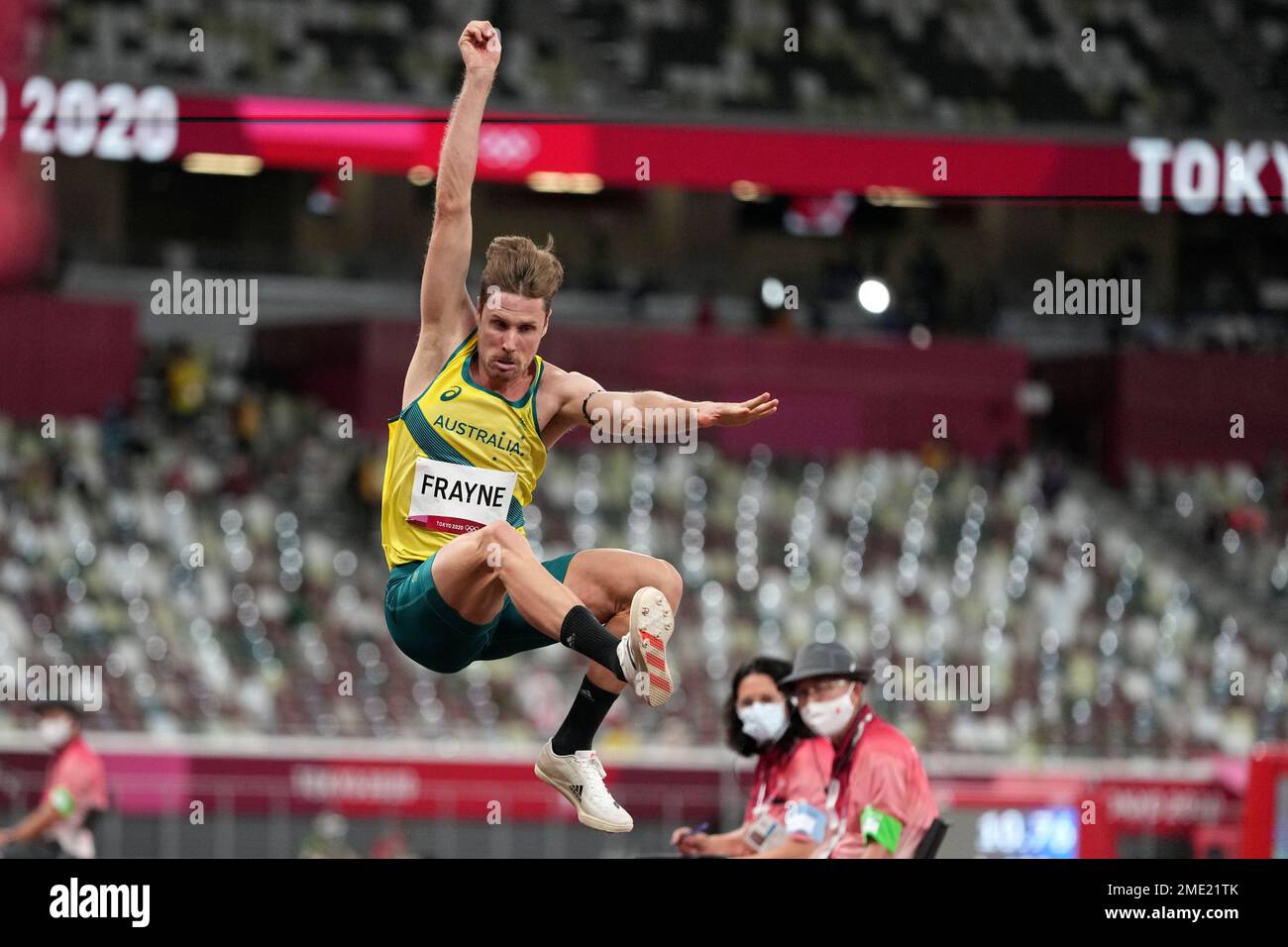 Henry Frayne, of Australia, competes in the qualification rounds of the ...