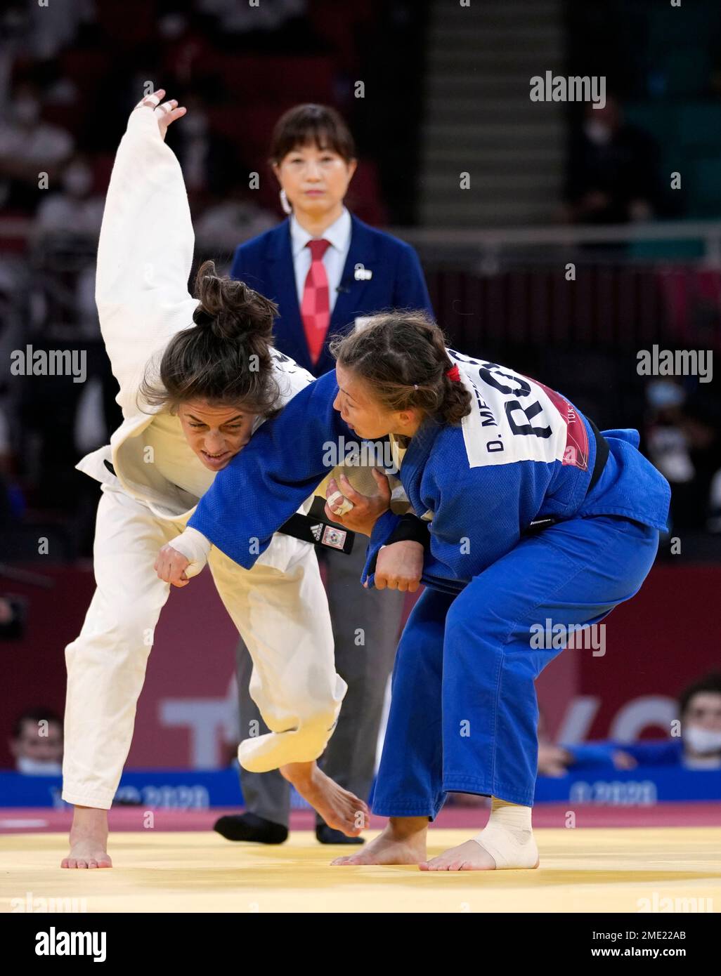 Timna Nelson Levy of Israel, left, and Daria Mezhetskaia of the Russian ...