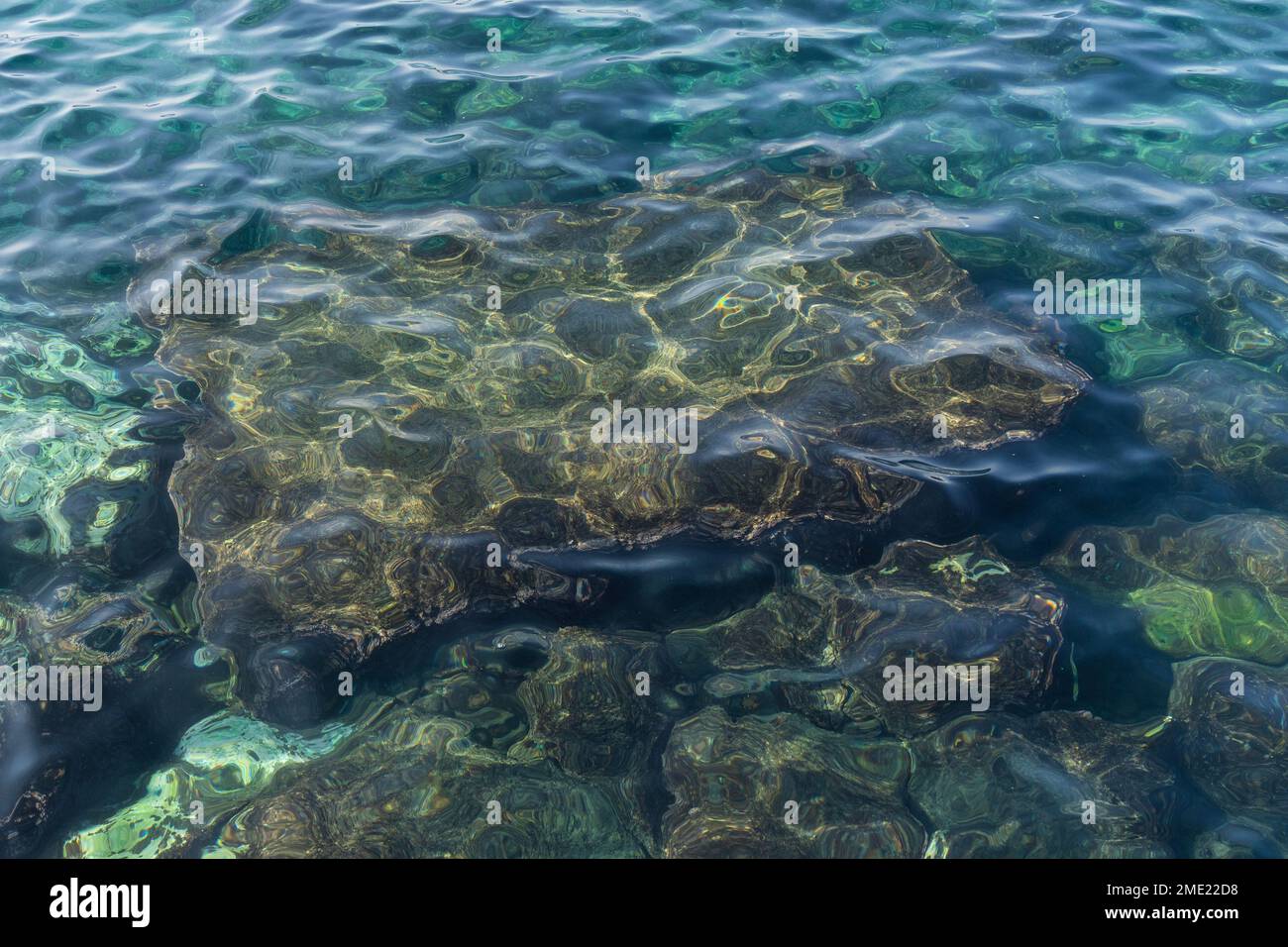 Surface of the sea water under the sun light Stock Photo - Alamy