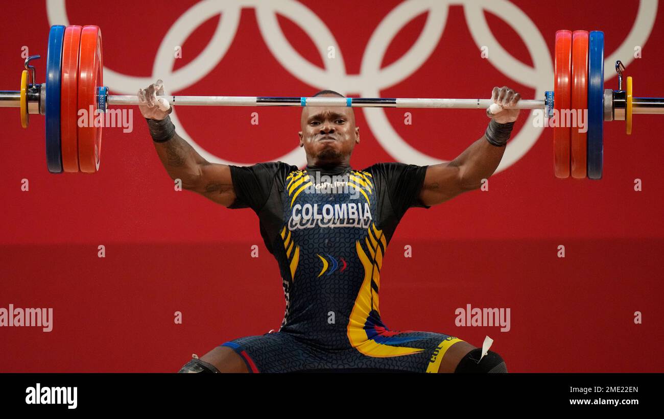 Brayan Santiago Rodallegas Carvajal of Colombia competes in the men's ...