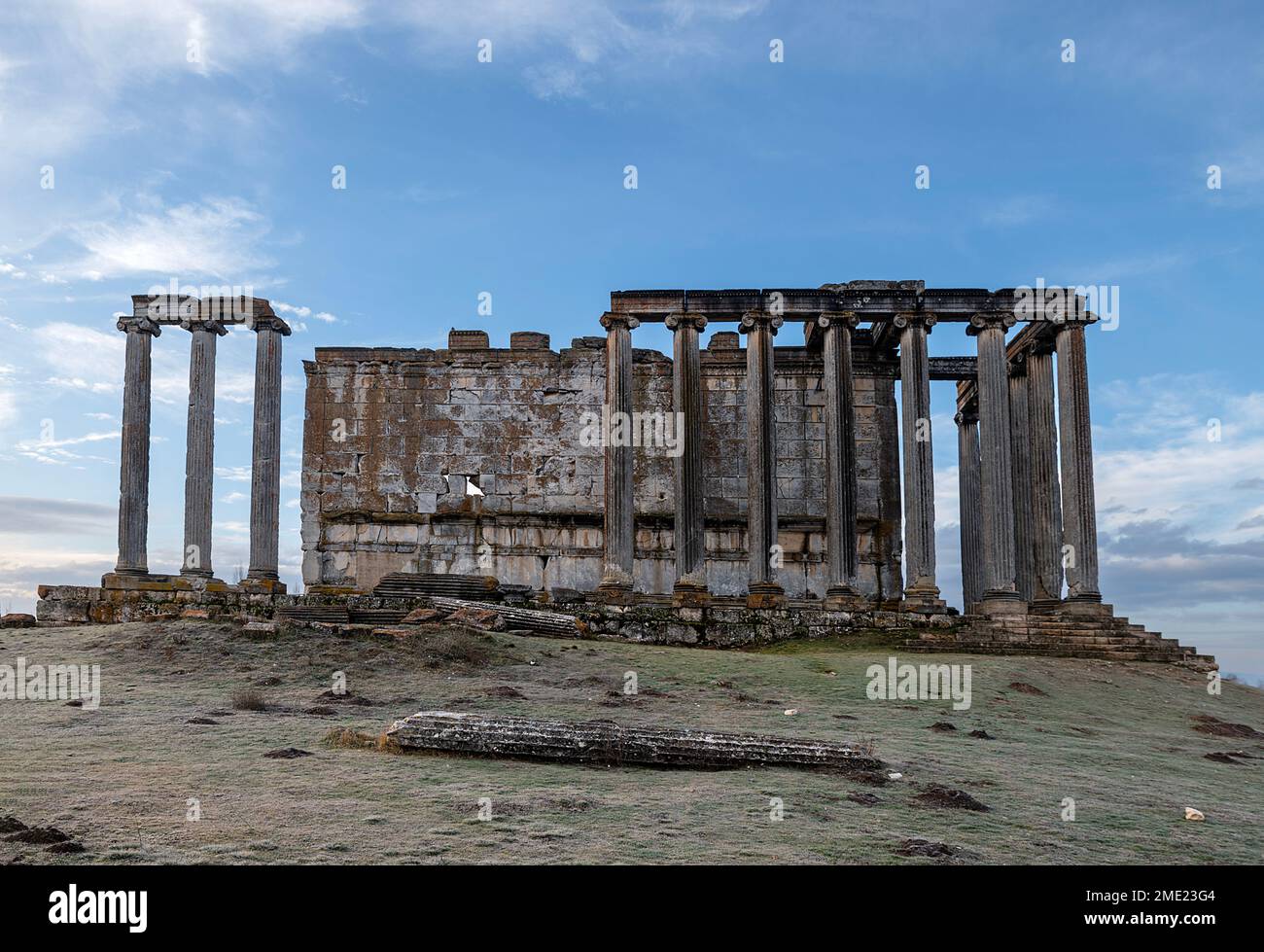 Temple of Zeus in the ancient city of Aizanoi, Kutahya, Turkey Stock ...