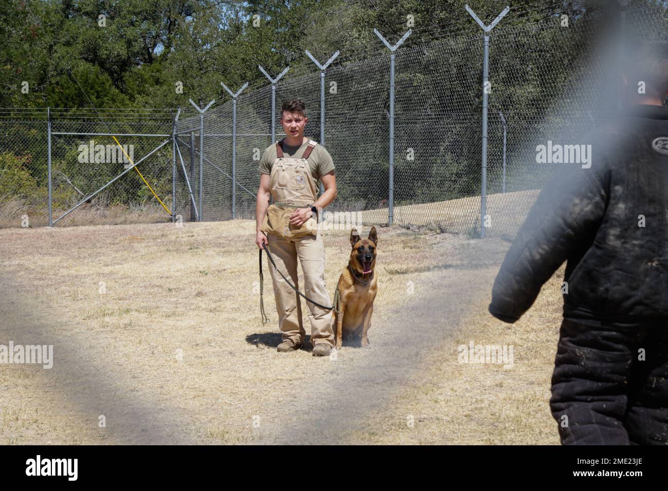 Cpl. Kody Knecht, a military working dog handler with the 226th ...