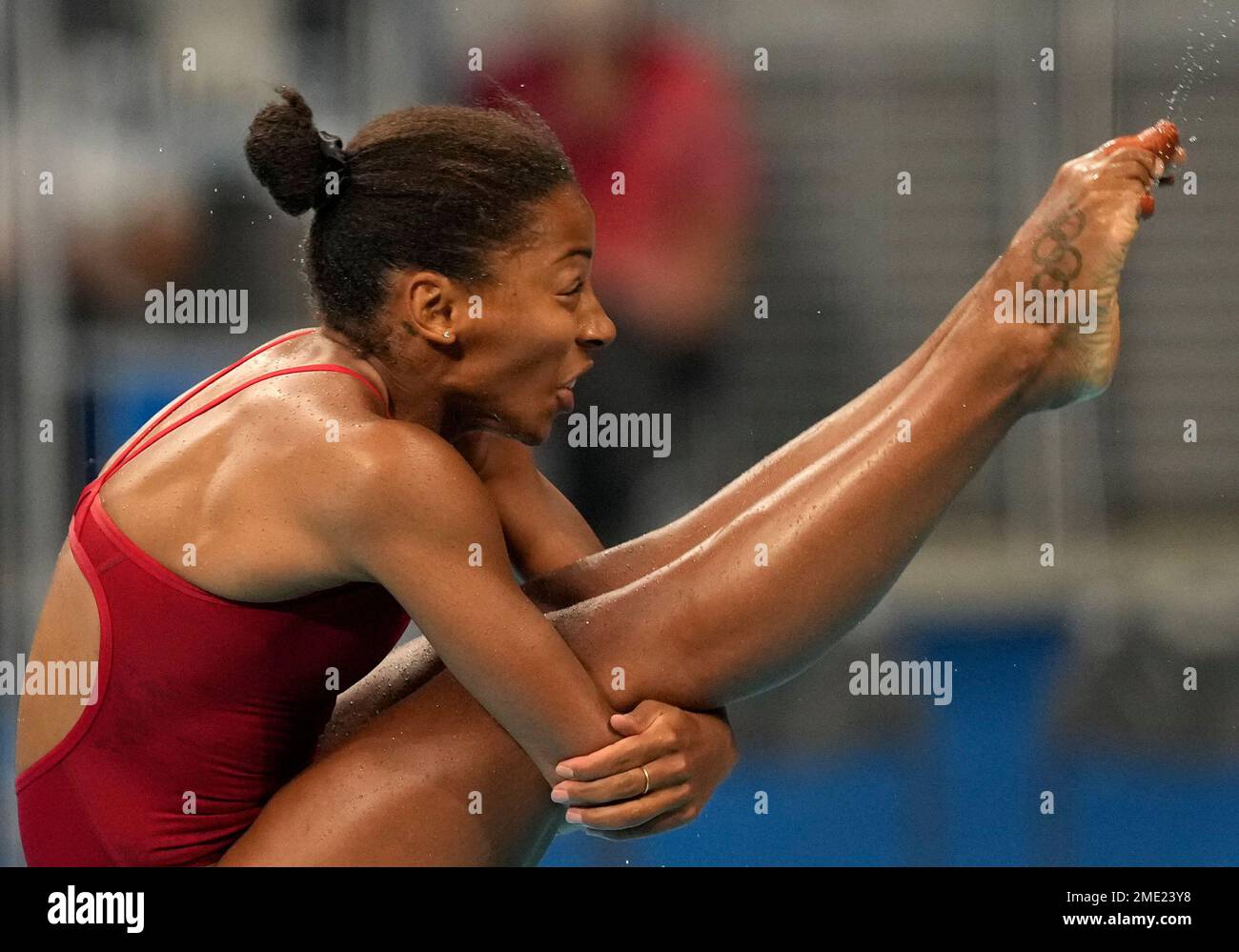 Jennifer Abel of Canada competes in women's diving 3m springboard ...
