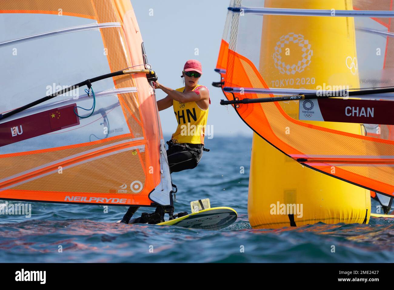 First place winner Lu Yunxiu of China competes during the women's ...