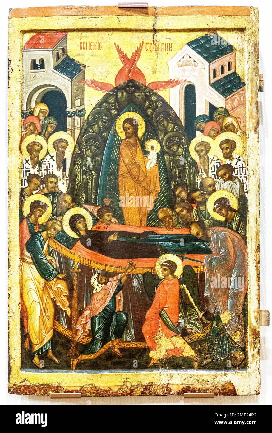 Veliky Novgorod, Russia - August 27, 2022: Antique Russian orthodox ...