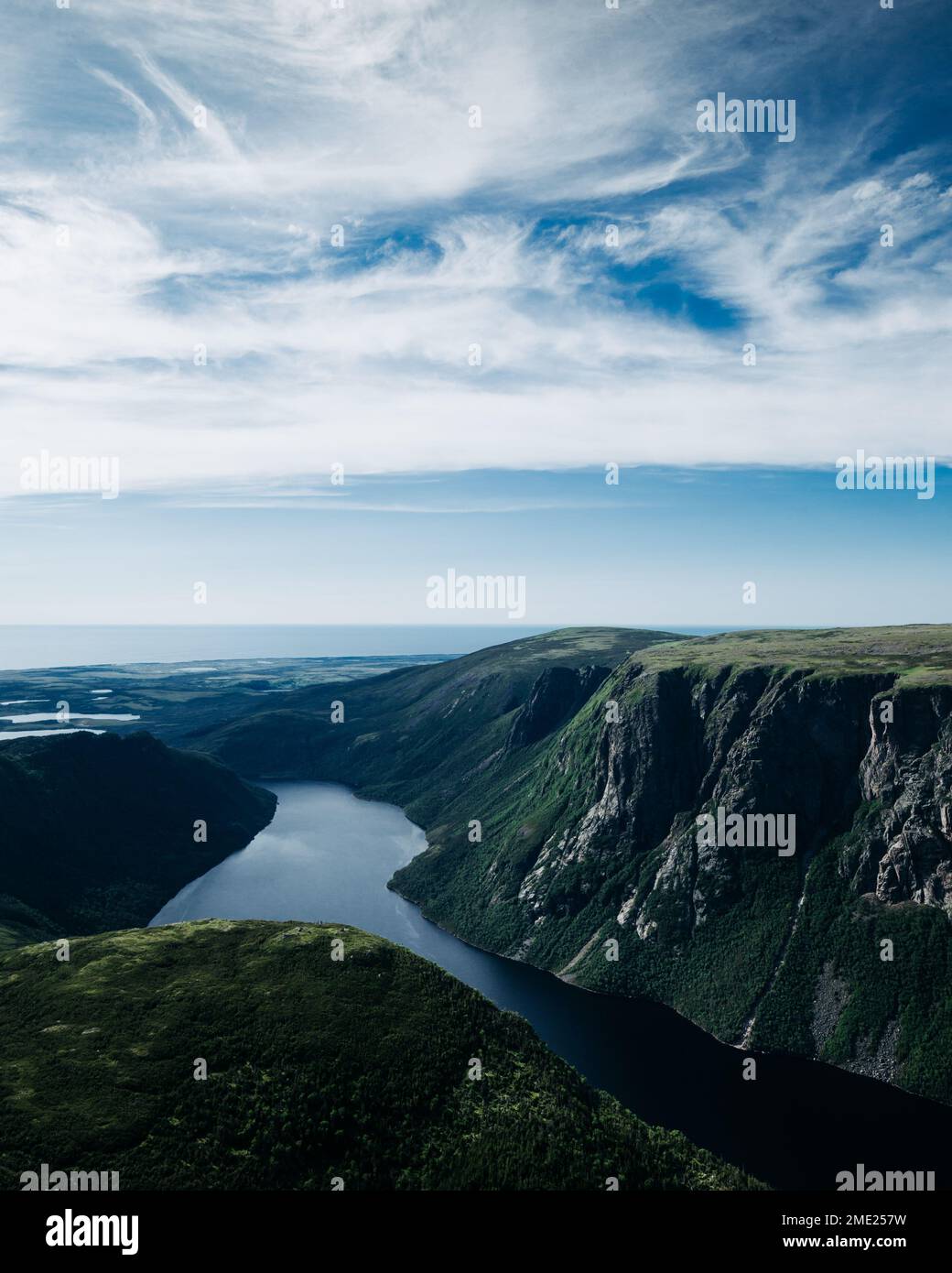 The Gros Morne National Park on the west coast of Newfoundland, in ...