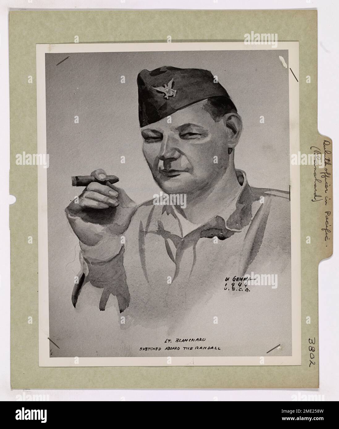 A painting by Coast Guard Combat Artist Joseph di Gemma depicts ...