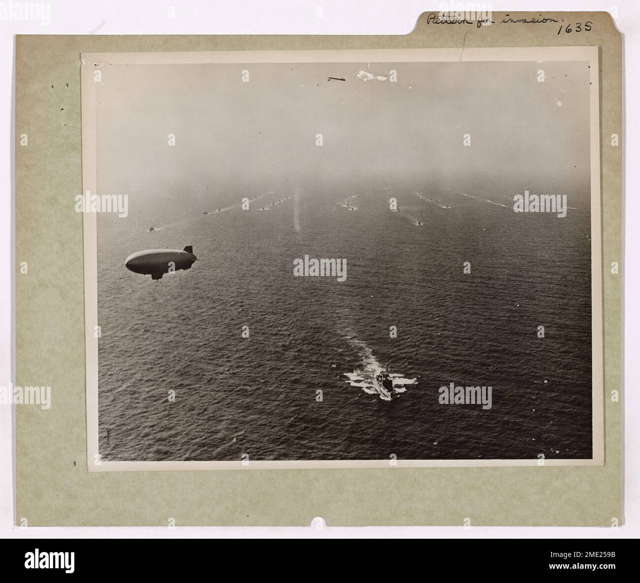 This image shows LCI invasion barges arranged in a formation for a ...