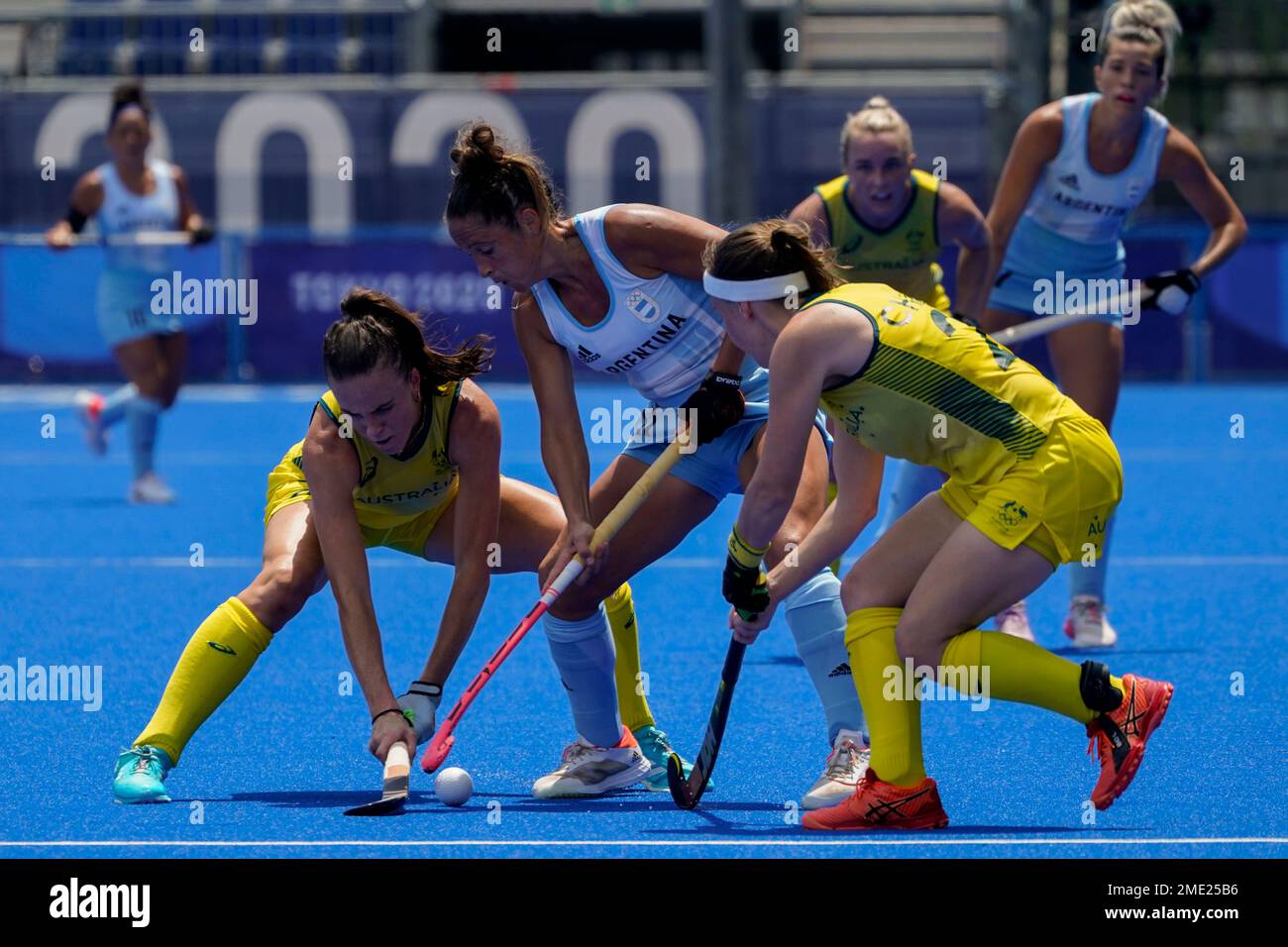 Australia's Savannah Fitzpatrick, left, and Australia's Emily Chalker ...