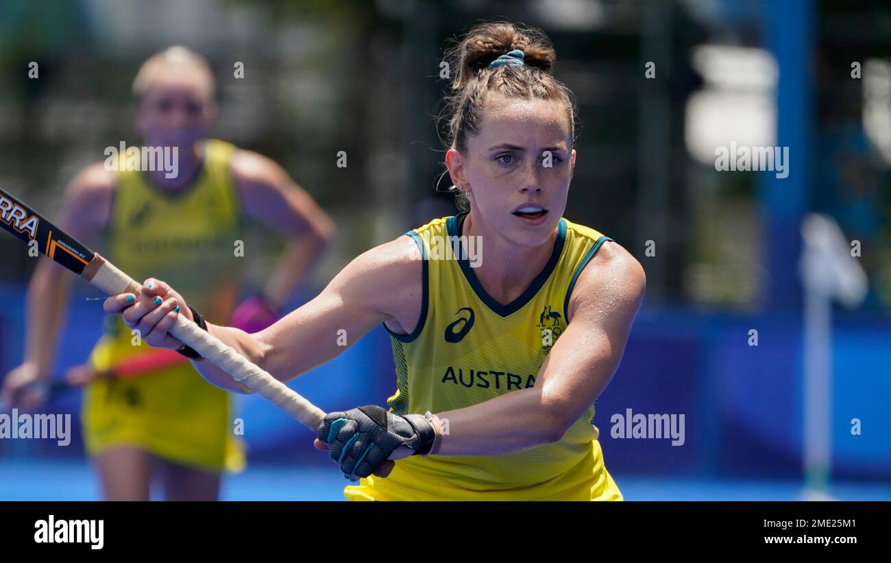 Australia's Greta Hayes waits for the inbound pass during a women's ...