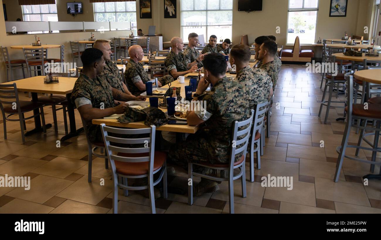 Sergeant Major of the Marine Corps Troy E. Black speaks to Infantrymen ...