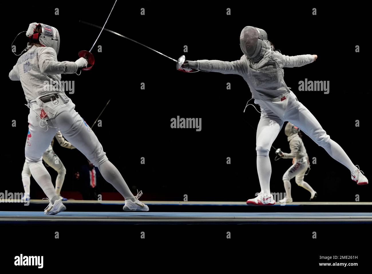 compete in the women's Sabre team Sofia Pozdniakova of the Russian ...