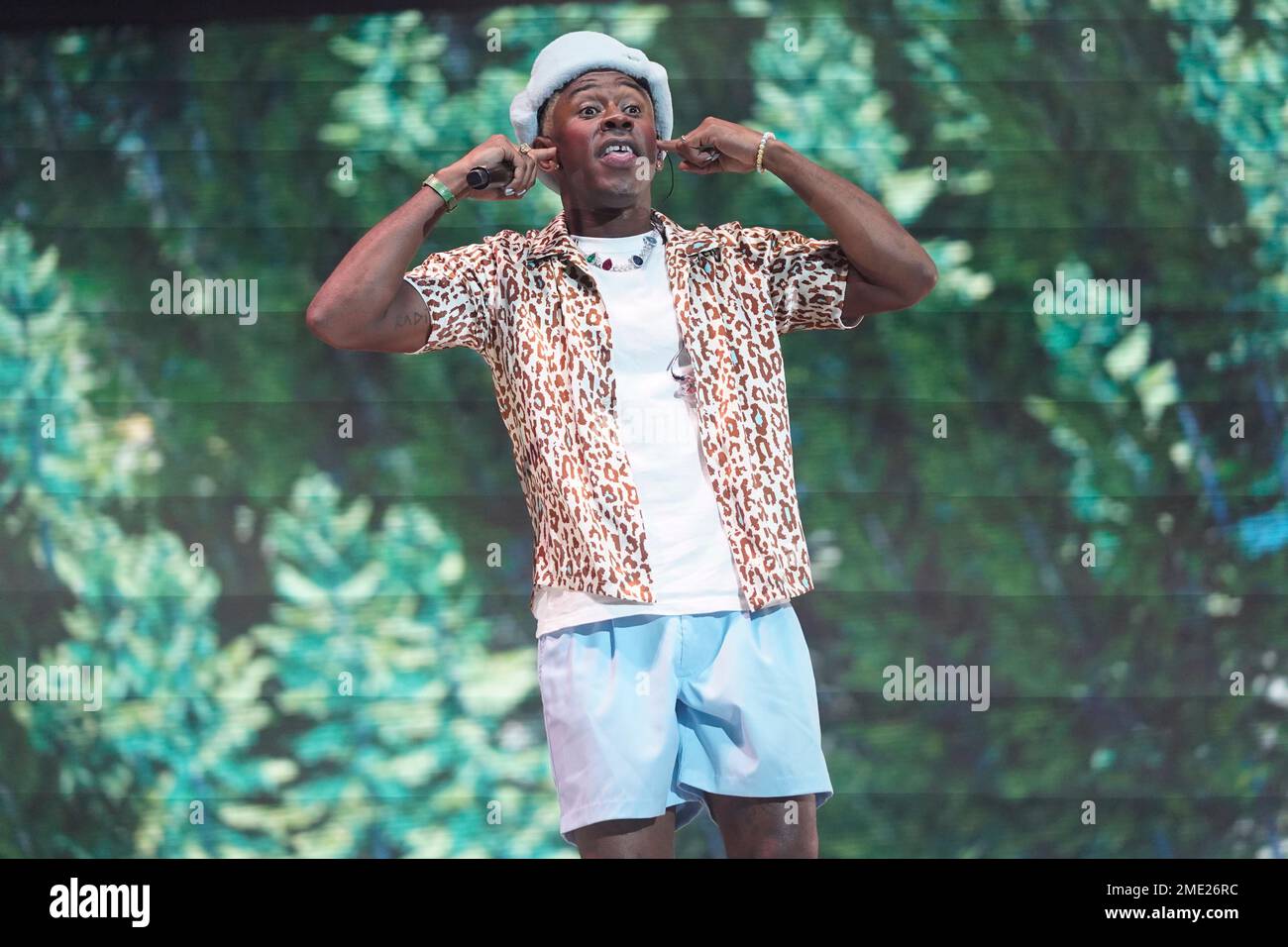 Tyler, The Creator performs on day two of the Lollapalooza music ...