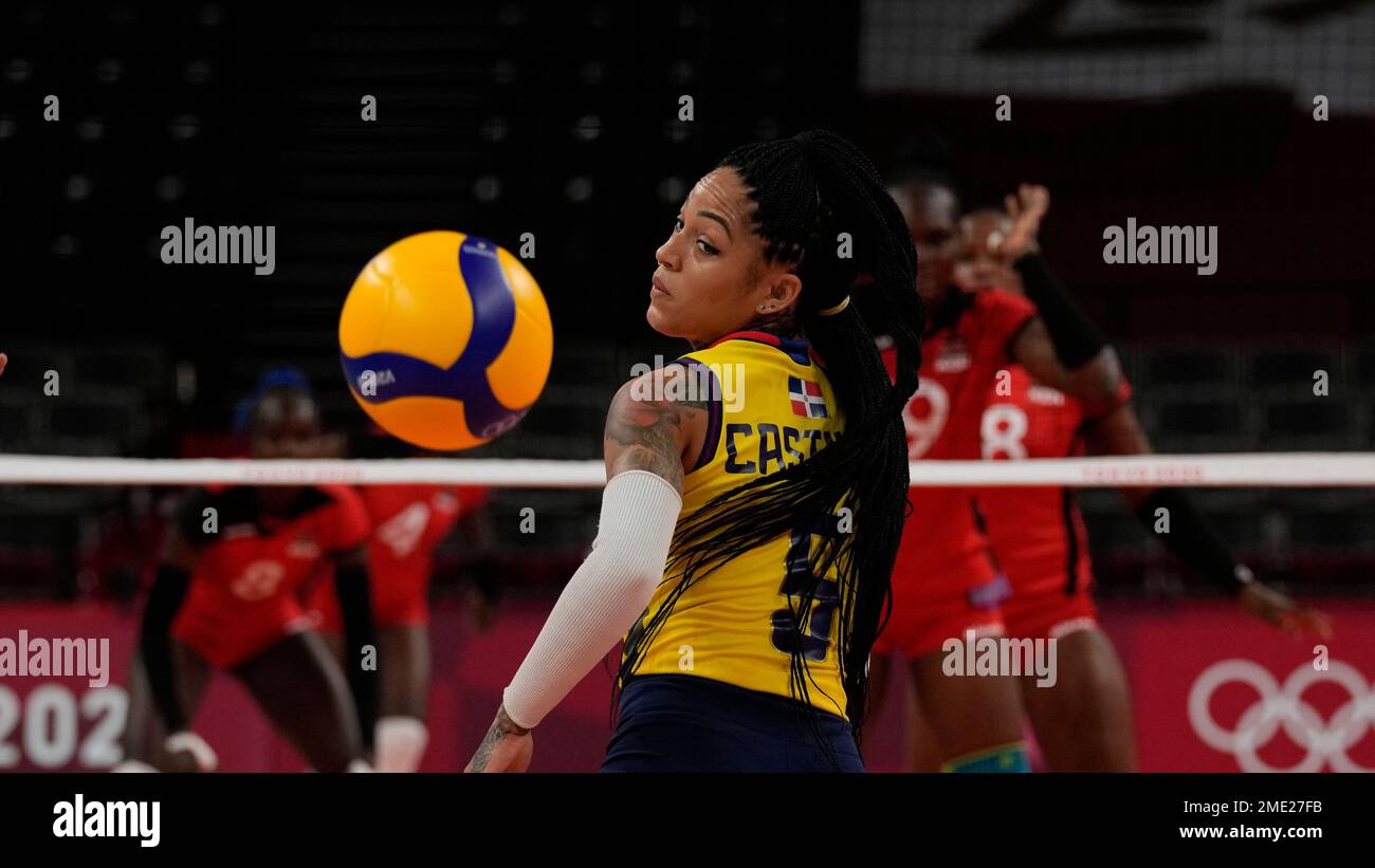 Dominican Republic's Brenda Castillo during the women's volleyball ...