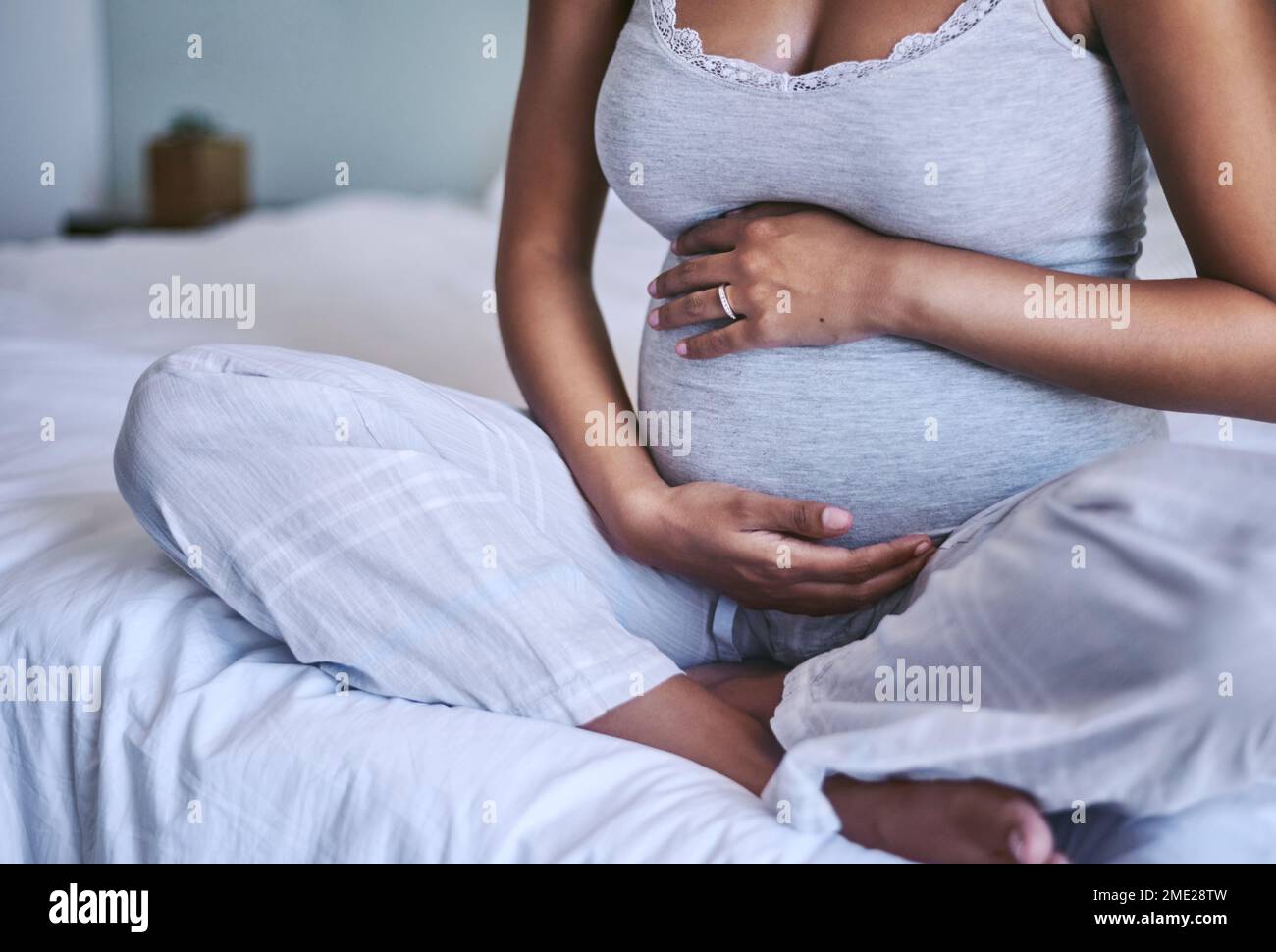 I already have a strong bond with my growing baby. an expectant woman ...