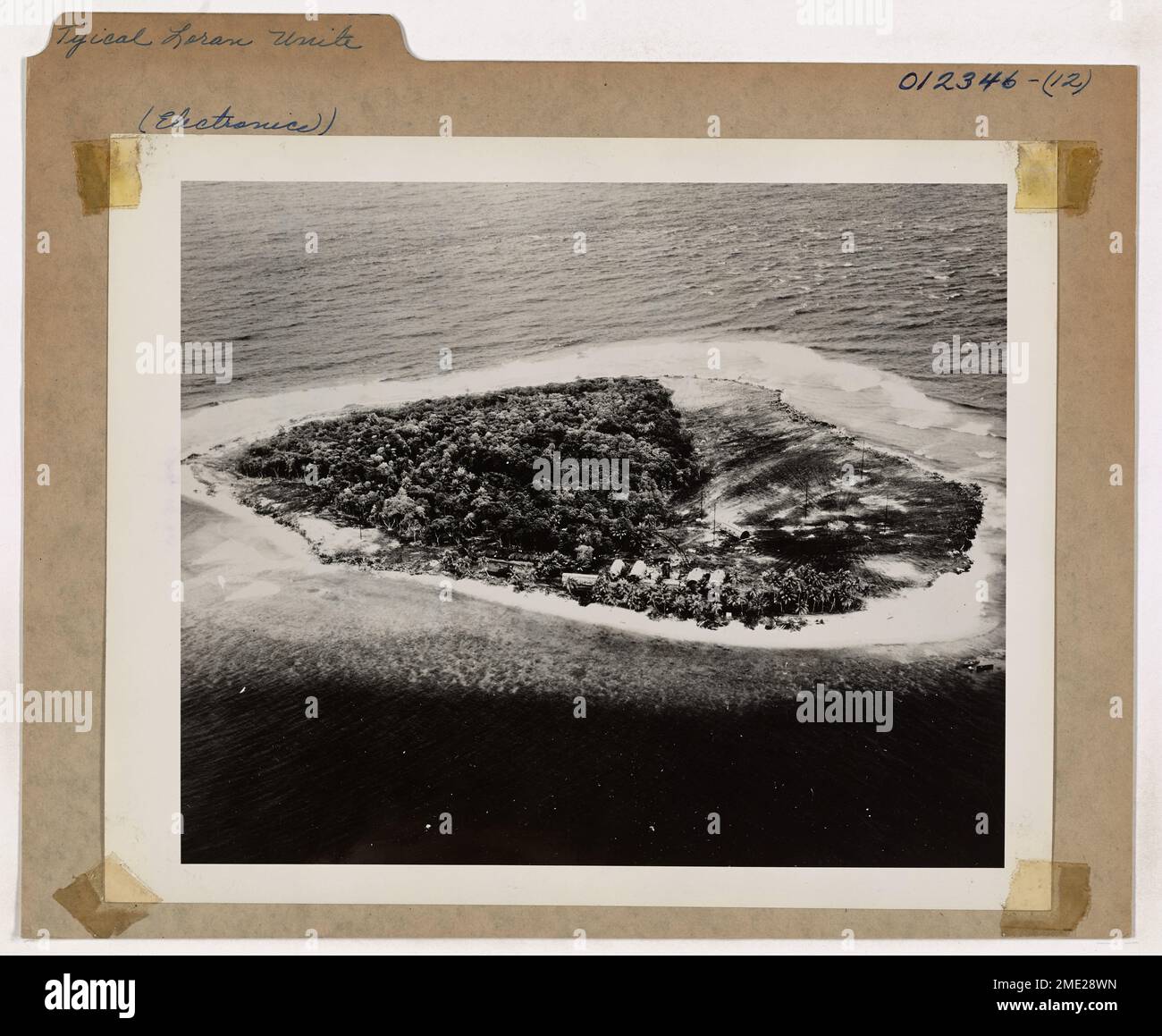 An aerial view of a typical Loran (Long Range Navigation) unit on a ...