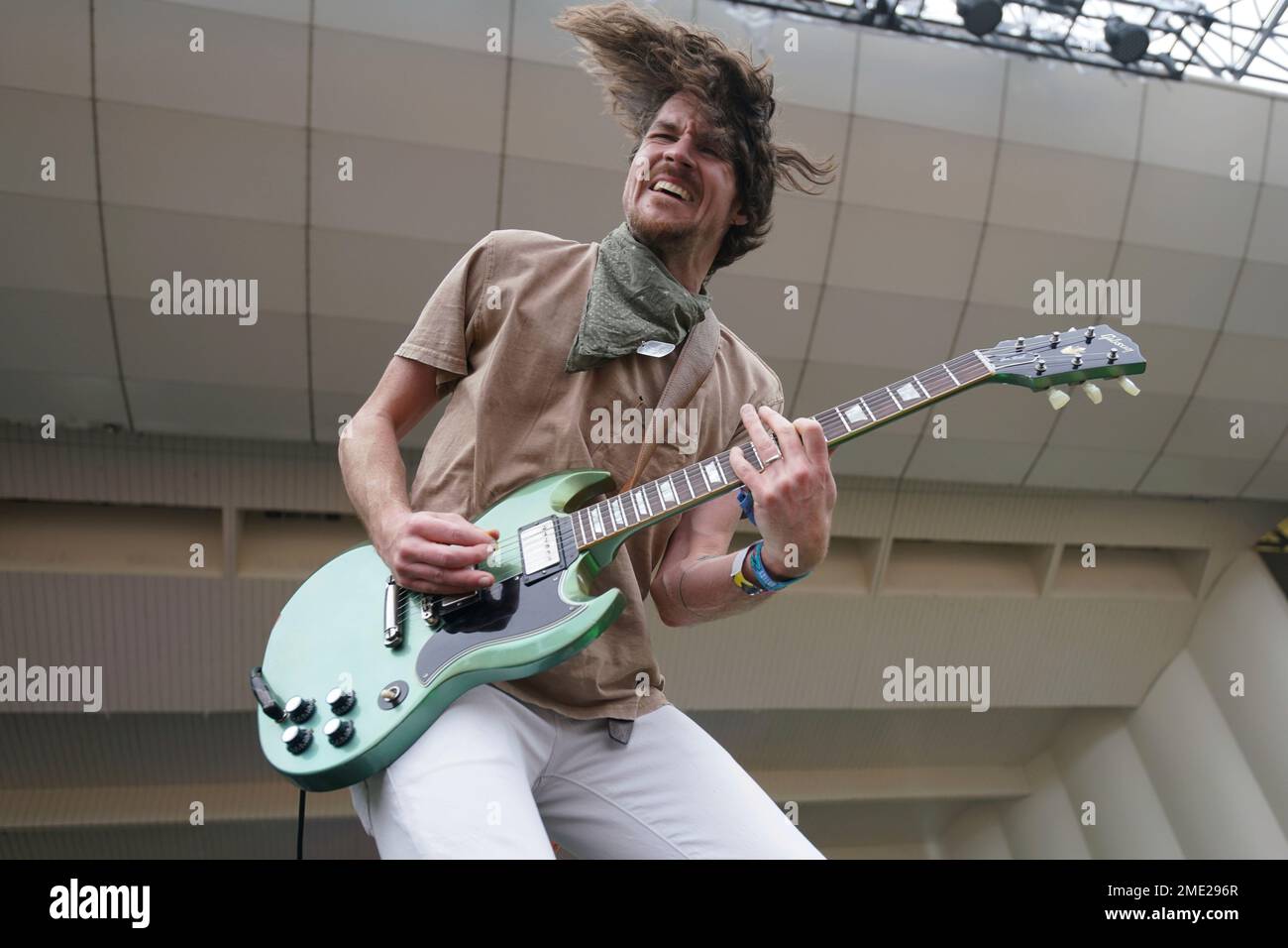 Kevin McKeown of Black Fire Pistol performs on day two of the ...