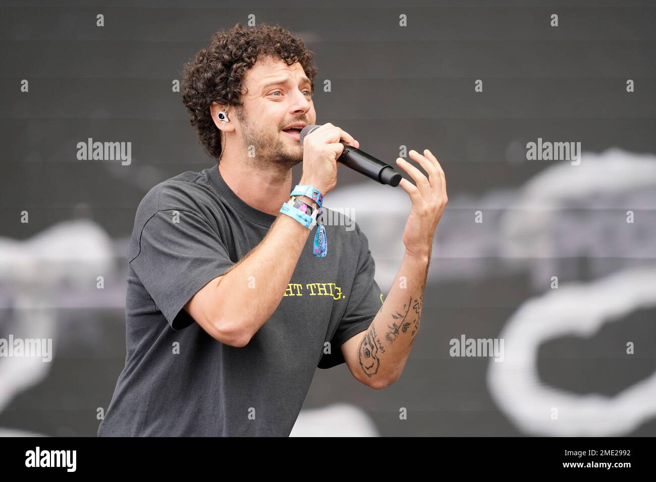 Jordan Benjamin of Grandson performs on day two of the Lollapalooza ...