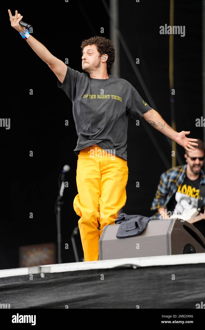 Jordan Benjamin of Grandson performs on day two of the Lollapalooza ...
