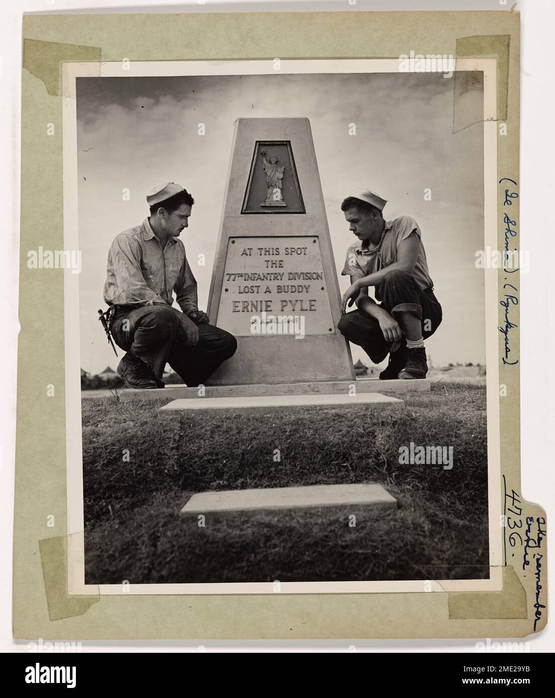 Coast Guardsmen Andrew A. Azzarello and Robert C. Campbell pay tribute ...