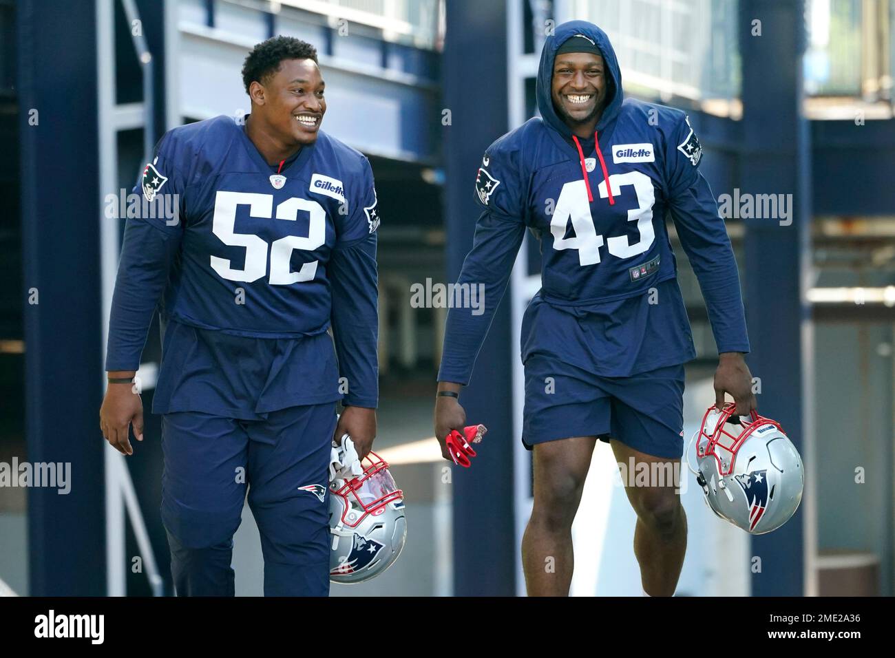 New England Patriots defensive tackle Akeem Spence (52) and defensive ...