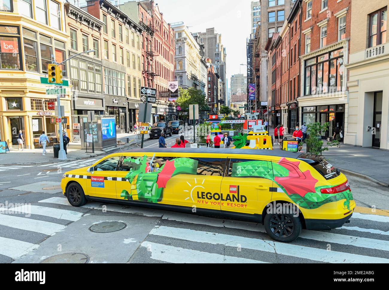 IMAGE DISTRIBUTED FOR LEGO - The LEGOLAND®New York limo wrapped to ...