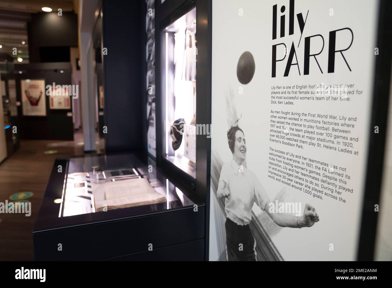 The Lily Parr exhibition at the National Football Museum in Manchester ...