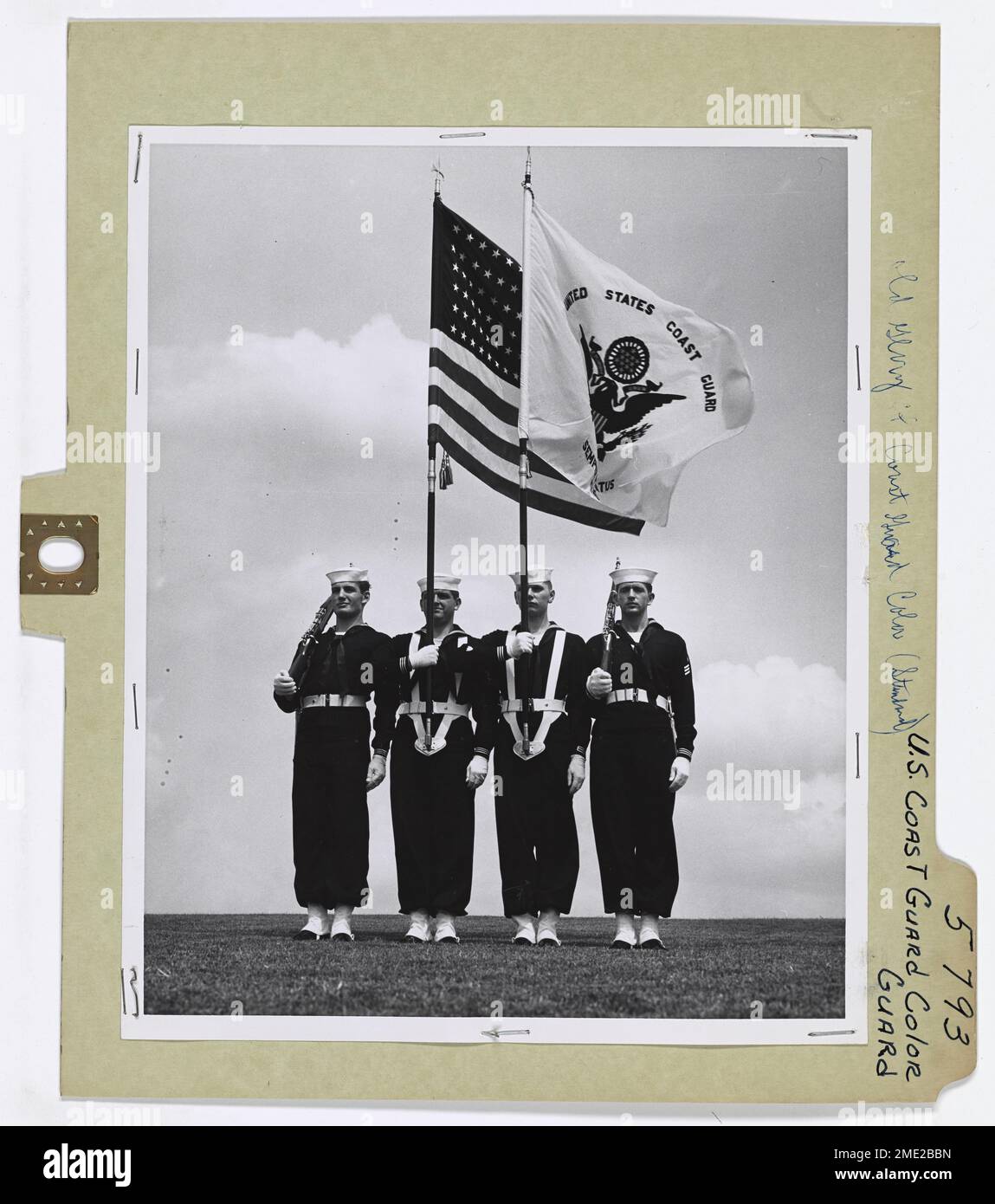 The U.S. Coast Guard Color Guard stands proudly, symbolizing the Coast ...