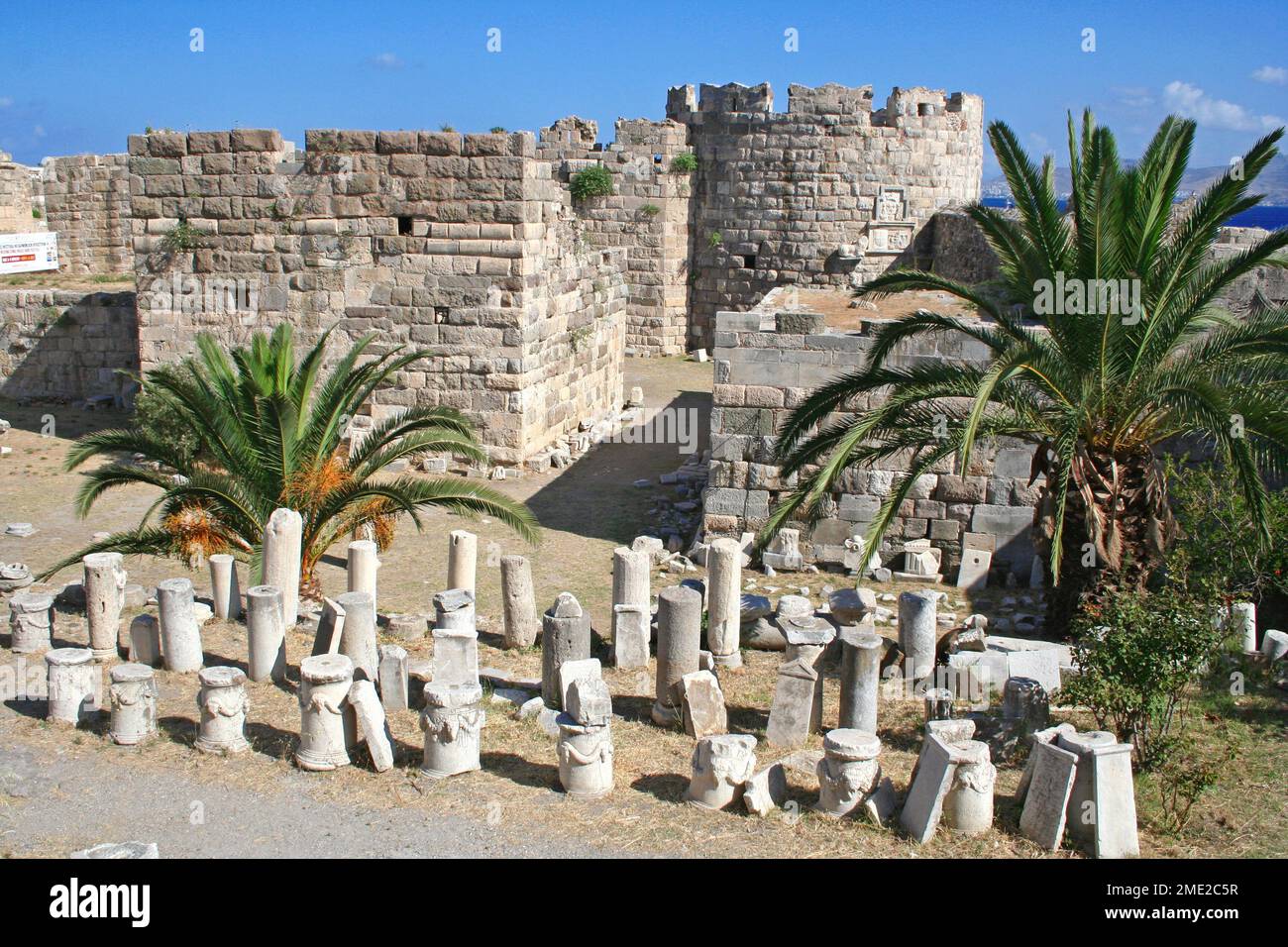 Greece. Kos island. The castle of the Knights of the Order of Saint ...