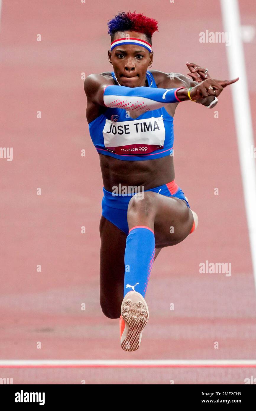 Ana Jose Tima, of the Dominican Republic, competes in the women's ...