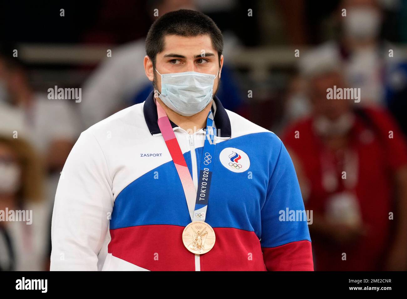 Tamerlan Bashaev of the Russian Olympic Committee poses during the ...