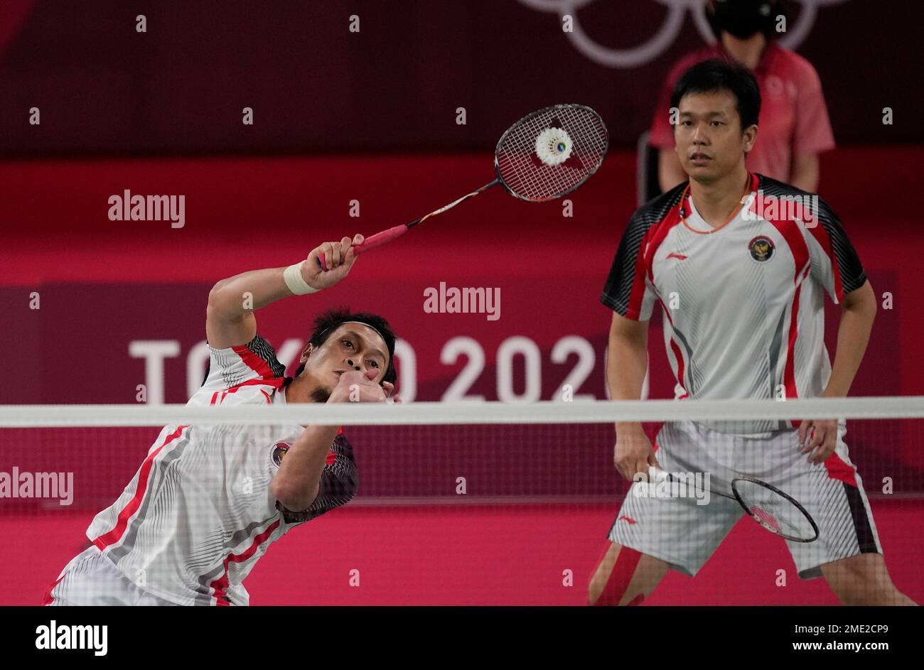 Indonesia's Mohammad Ahsan and Hendra Setiawan compete against Taiwan's ...